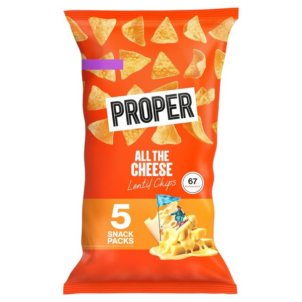 PROPERCHIPS Multipack Chips All the Cheese Lentil Chips – The English ...